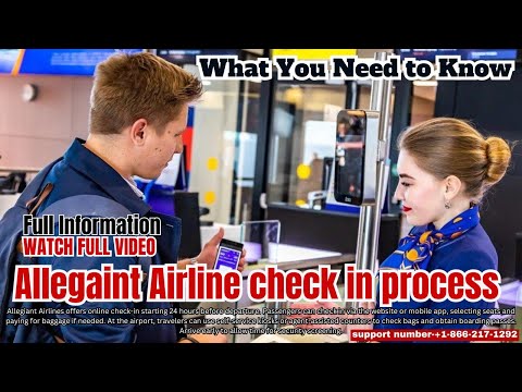 Allegiant Airline check-in process | Flights Assistance