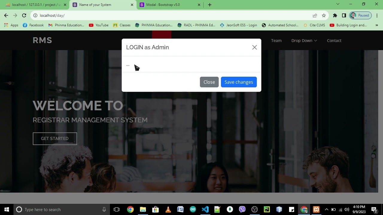 Bootstrap 5 Modal with Forms, Show Password and Password Pattern