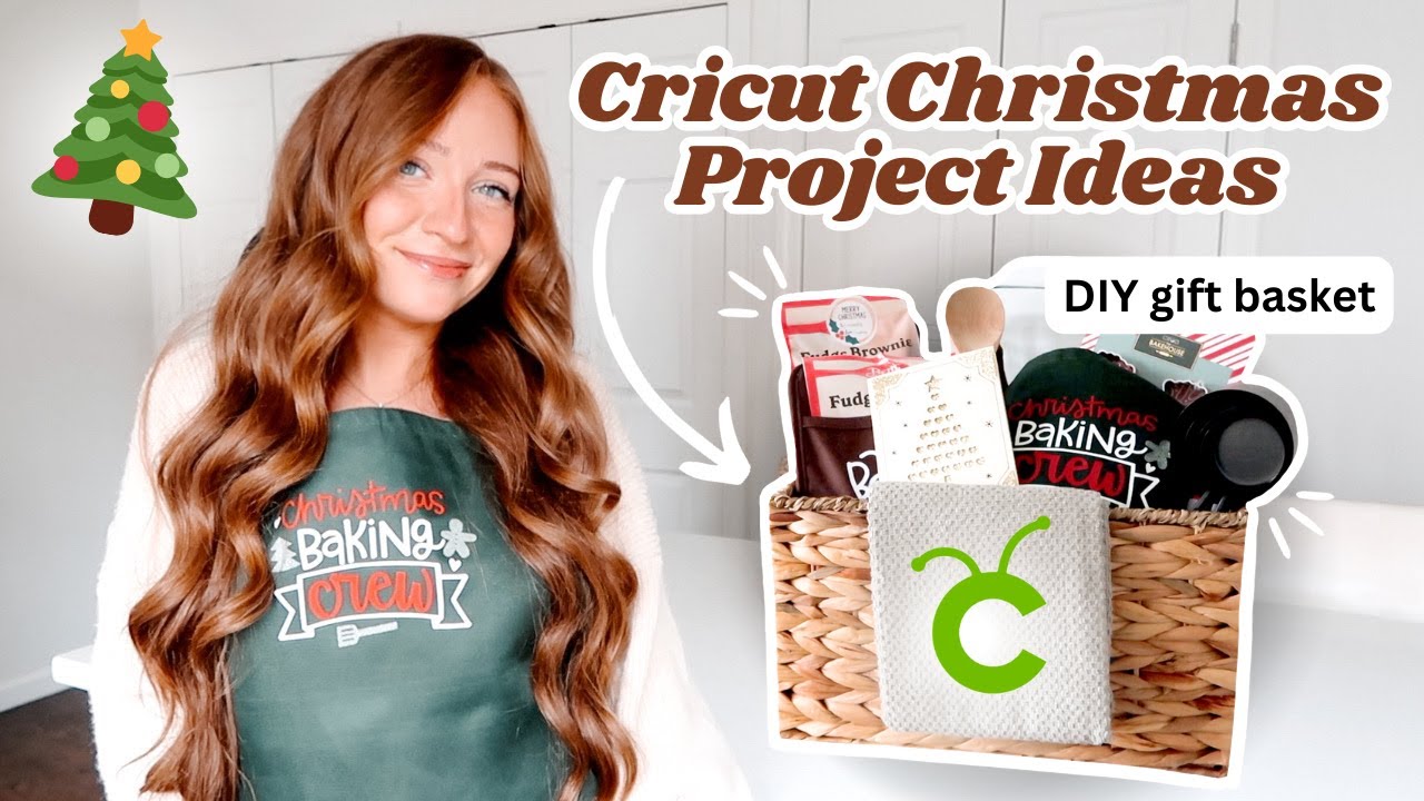 DIY Holiday Gift Basket With the Cricut Joy Xtra 😍🎄 | Cricut Christmas Project Ideas