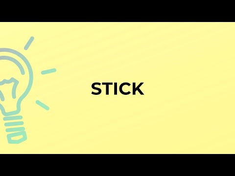 What is the meaning of the word STICK?