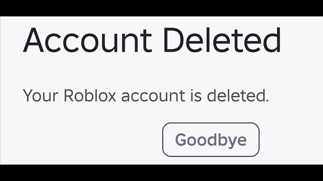 my roblox account got deleted 💔