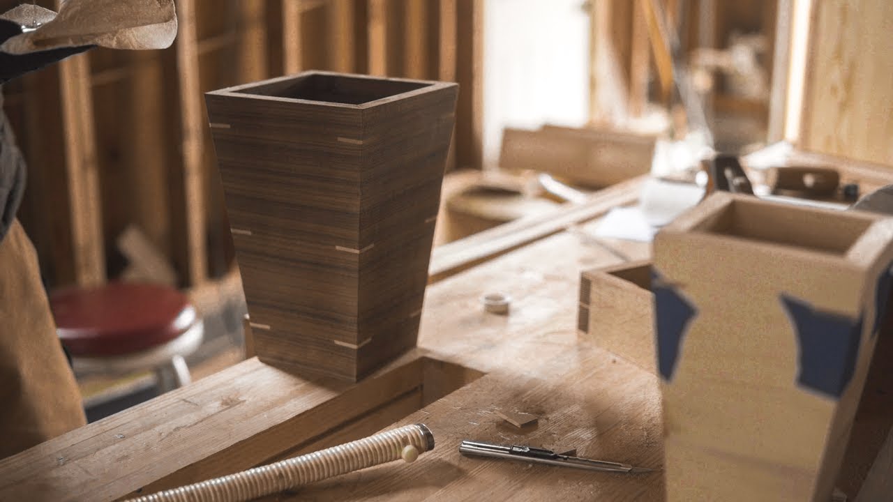 Woodworking - Making a Walnut Vase Holder