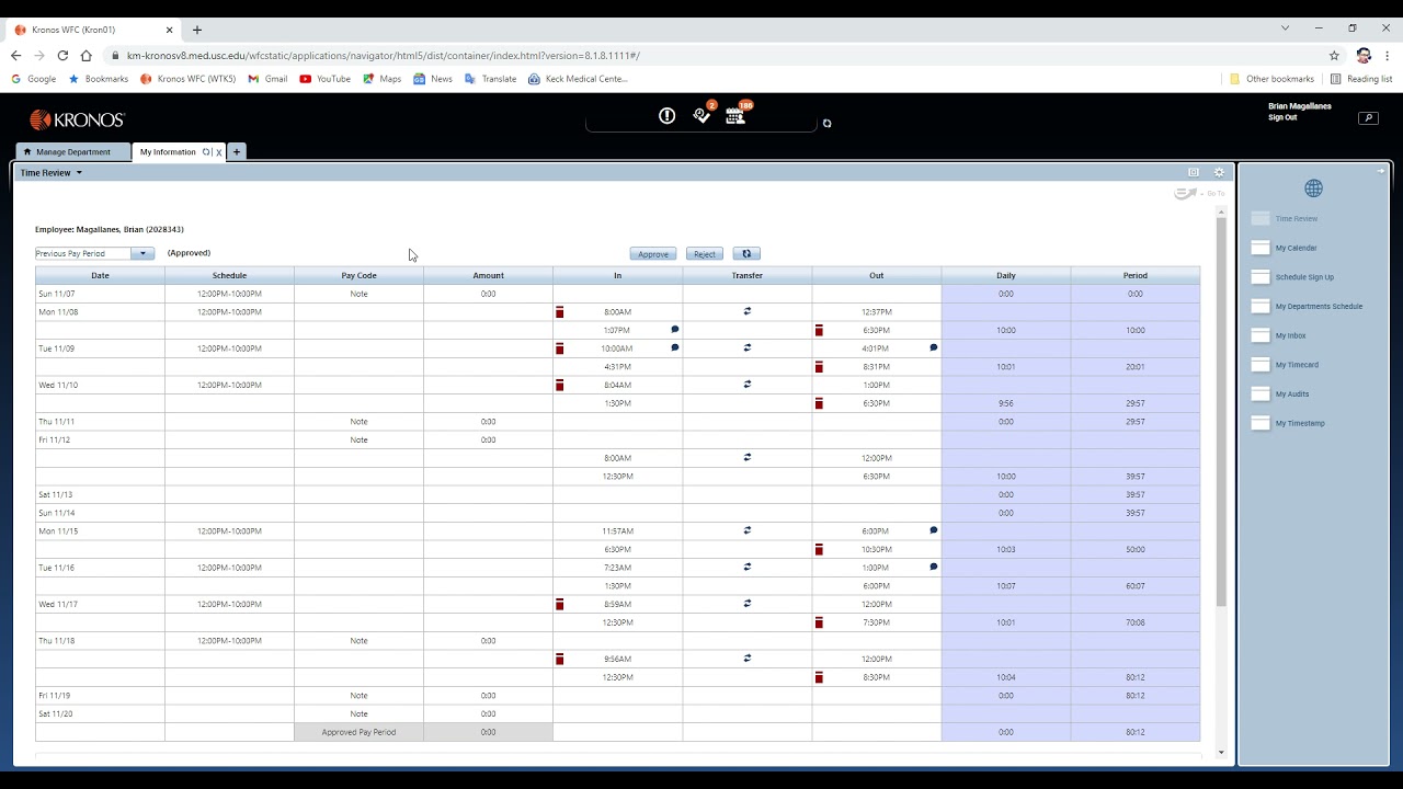 Timecard Approval - How to approve your timecard