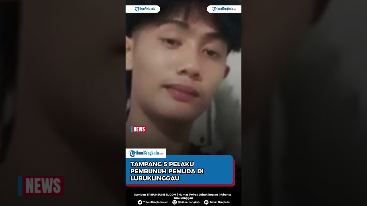 Wajah 5 Pelaku Pembunuh Robert Marlando Pemuda di Lubuklinggau, Ternyata Teman Korban