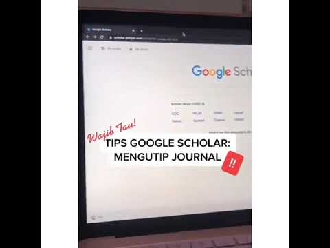 Cara mudah mengutip jurnal di google scholar.begini caranya 🤫