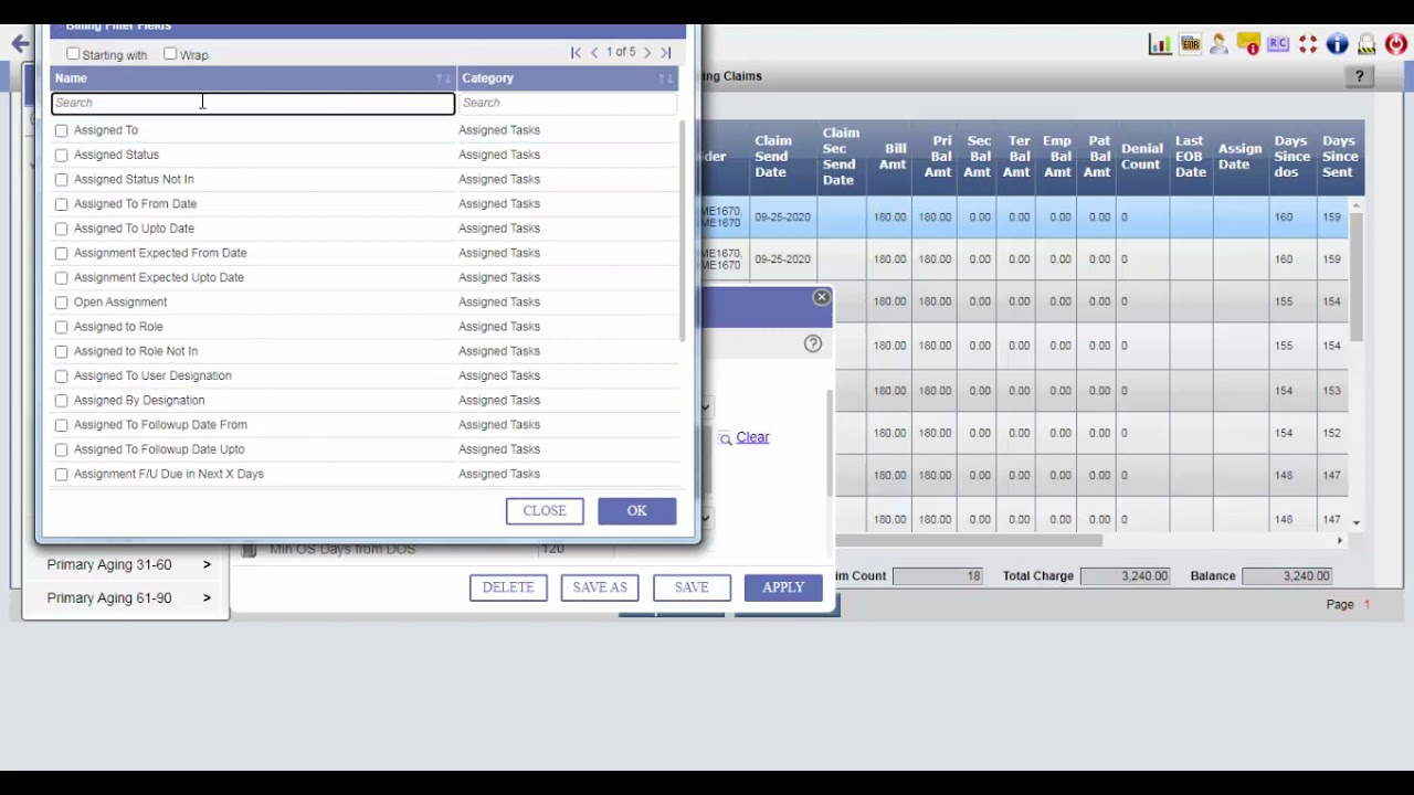 Editing Existing Filter