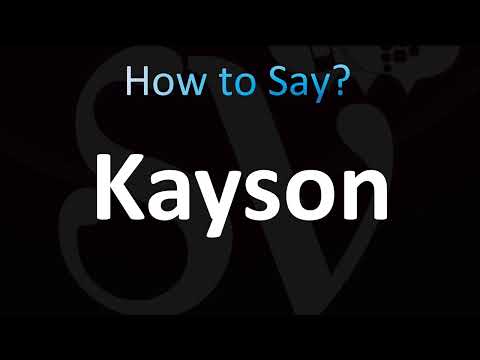 How to Pronounce Kayson (CORRECTLY!)