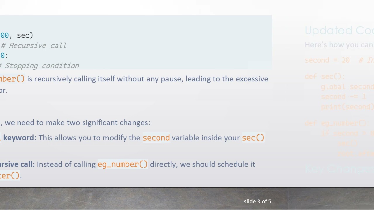 How to Fix RecursionError: Maximum Recursion Depth Exceeded in Your Tkinter Timer Project
