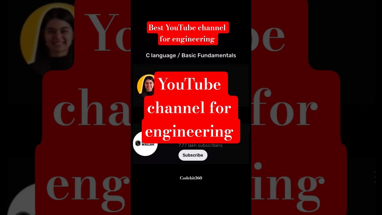 youtube channel for engineering #coding #python #programming #shorts