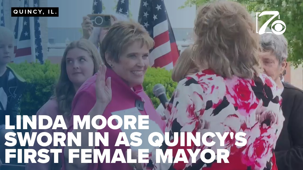 Linda Moore sworn in as Quincy's first female mayor