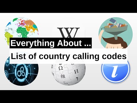 List of country calling codes | Wikipedia