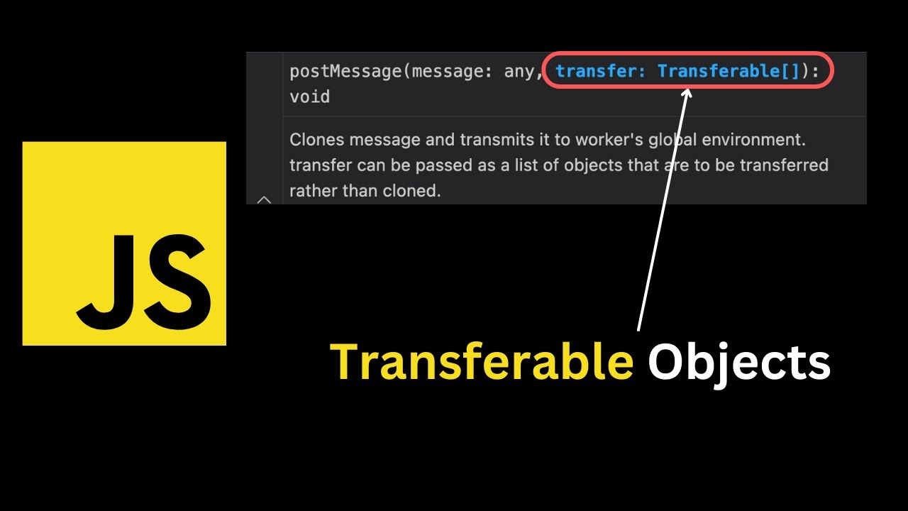 Javascript: Transferable Objects #javascript
