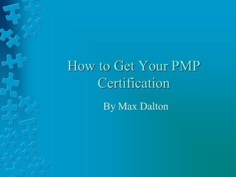 How to Get Your PMP Certification