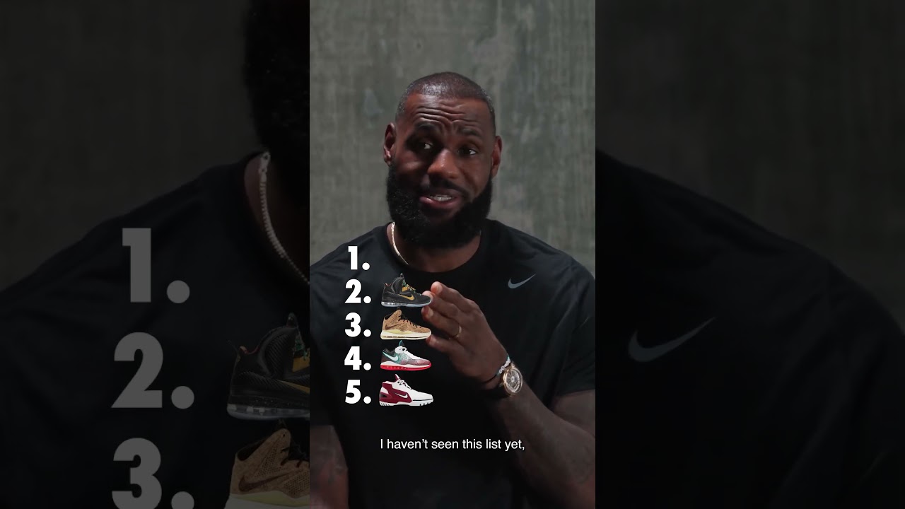 LeBron blind ranks his favorite signature shoes. Any surprises?? | 🎥: nikebasketball/IG #shorts