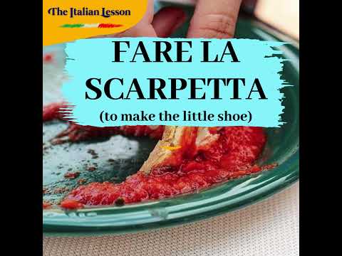 Italian Expressions: Fare la Scarpetta !!! #learnitalian  #learnitalianonline