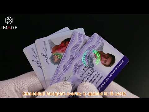 Hologram Overlay Embedded Into ID Card for Security