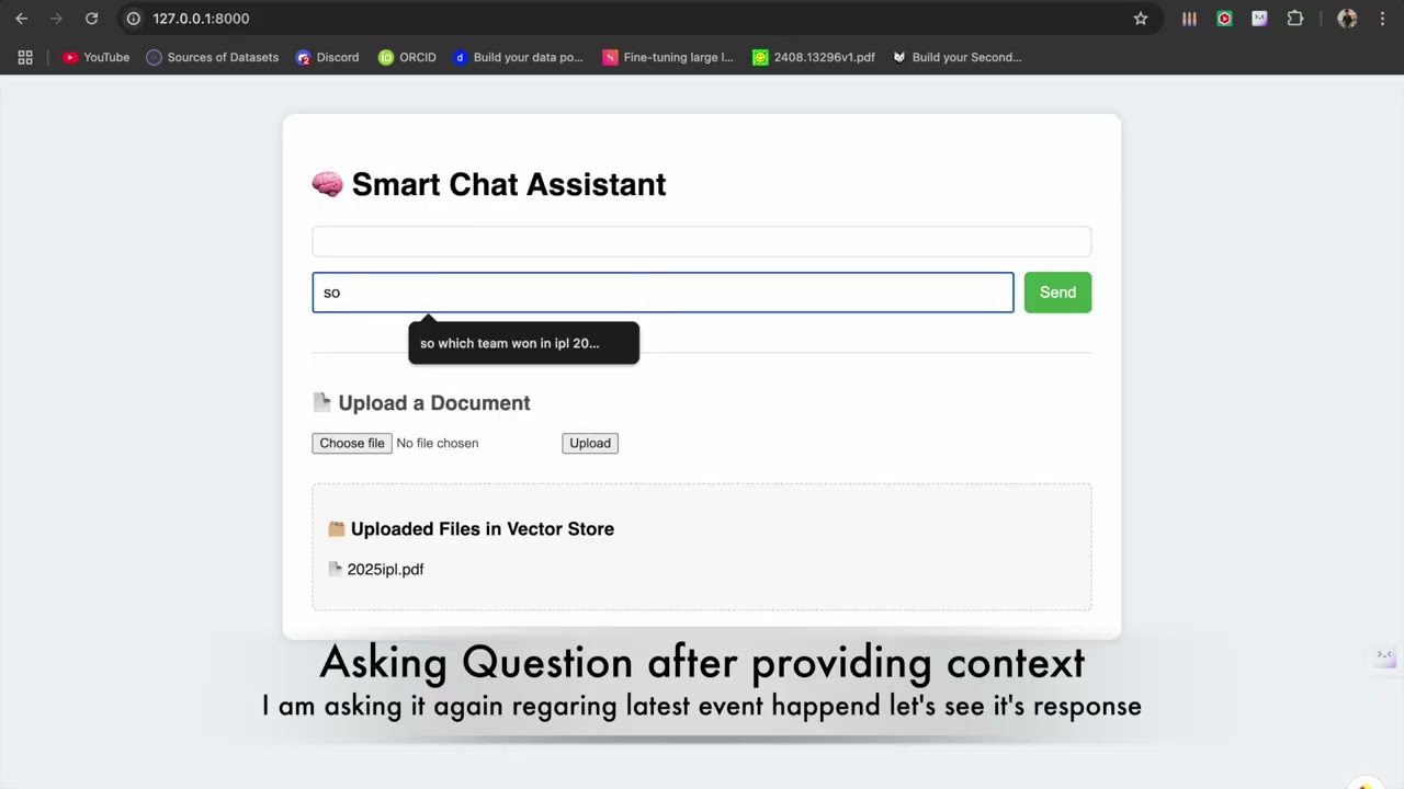 Rag Assistant - AI Chatbot using Google Gemini + LangChain + Pinecone + FastAPI + Docker