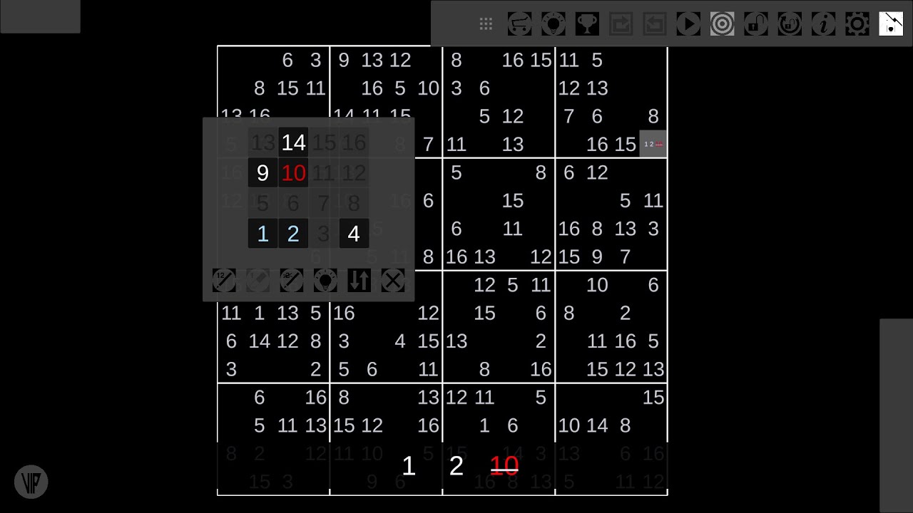 Sudoku 16 (AKA 16 x 16) Quick Fly Through