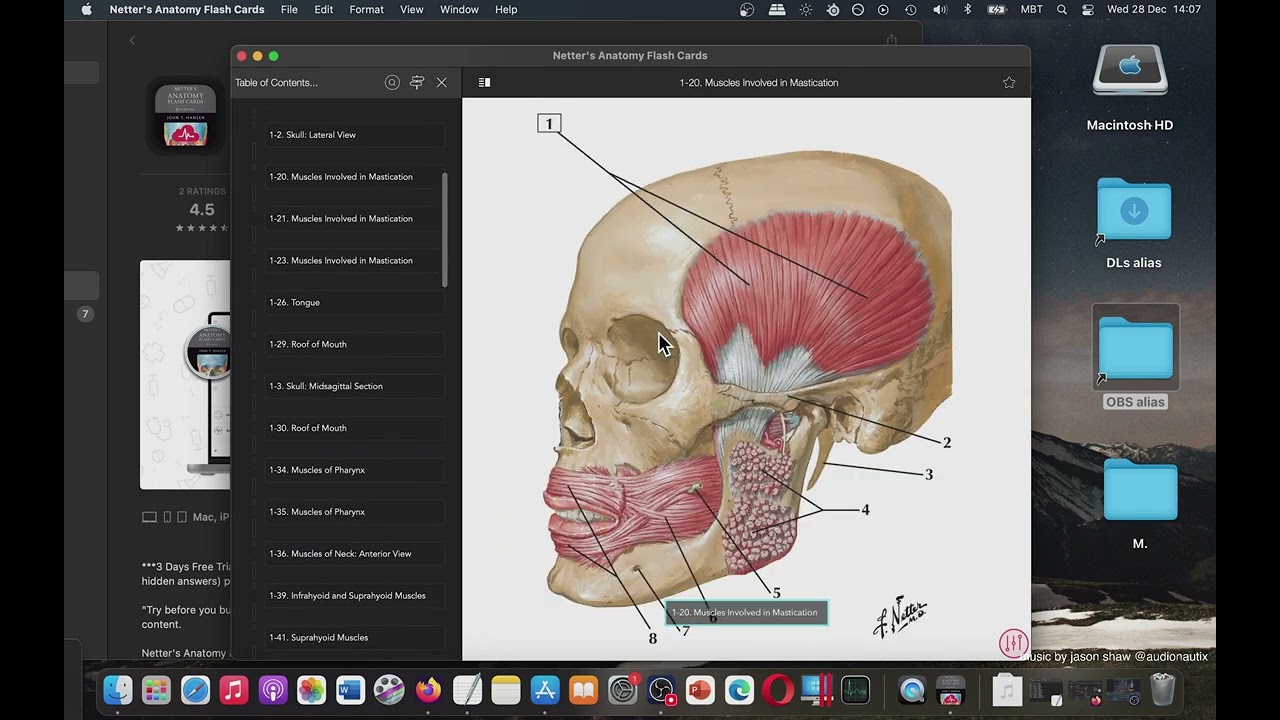 Netters Anatomy Flash Cards App: Mac App Store Basic Overview