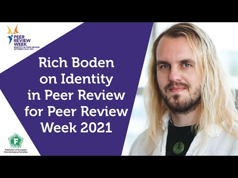 Rich Boden on Identity in Peer Review for Peer Review Week 2021