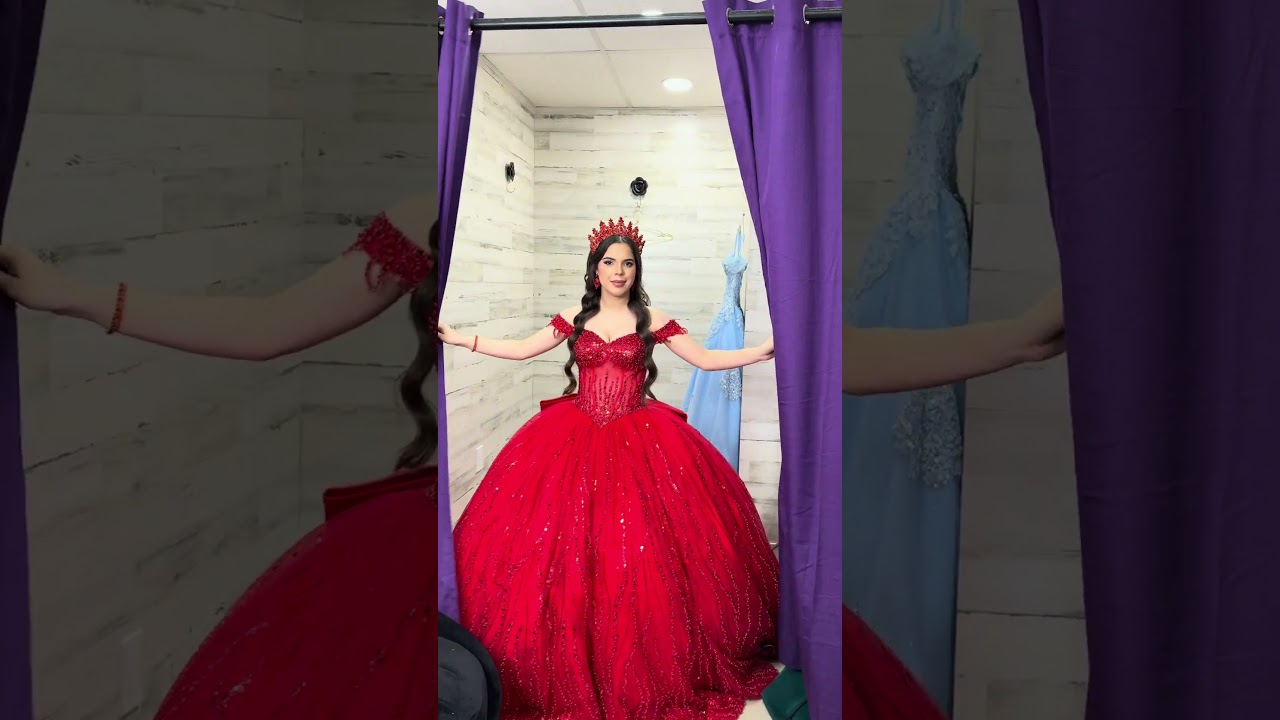 Comenta si te gustó este Vestido Rojo🥰💜 #quinceañera #vestidos #dress #photography #red  #moda