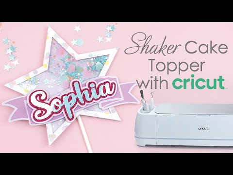 How to make a Shaker Style Cake Topper with the Cricut Maker 3