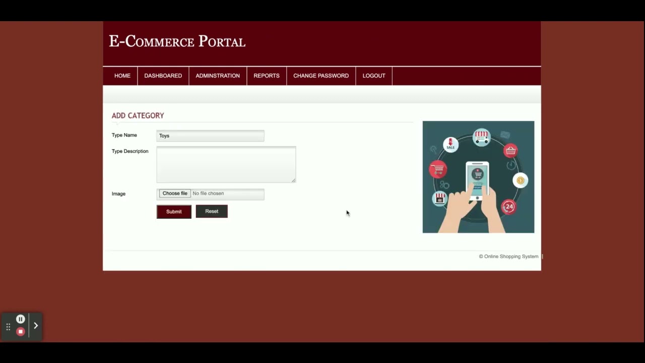 E Commerce Portal | PHP and MySQL Project Source Code | PHP MySQL CRUD Project