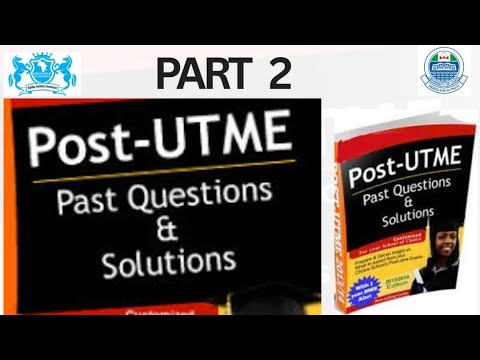 Real POST UTME Questions and ANSWERS (PART 2) | Questions that could come out