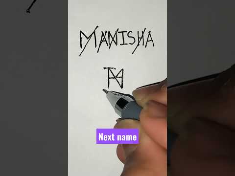 # MANISHA name logo # Design # Next name #shorts # By Rajbir