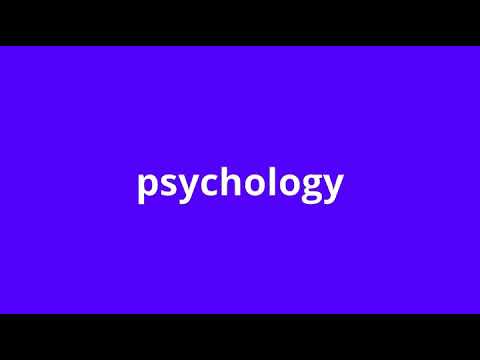 what is the meaning of psychology.