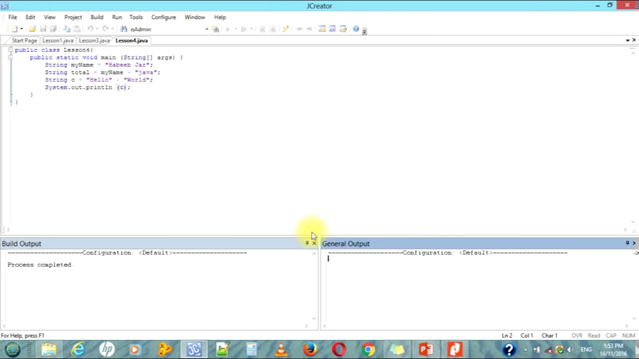 Java Tutorial - Lesson #4 (Simple String Operations)