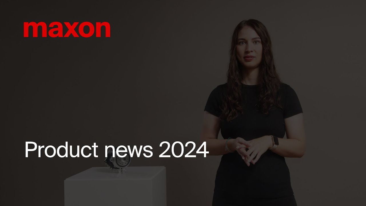 maxon product news 2024 - powerful  brushless DC motor, FLAT motor series, robotics actuator
