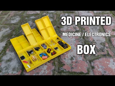 📦 DIY 3D Printed Electronics Box / Medicine Box / SMD Box・ STL File for ...