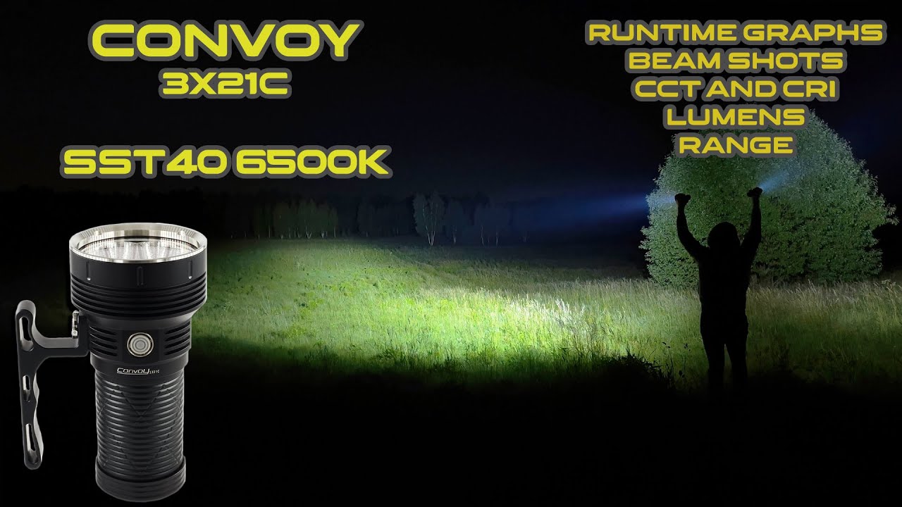 [Review] Convoy 3x21C SST40 6500K flashlight - 21700 Flashlights ...