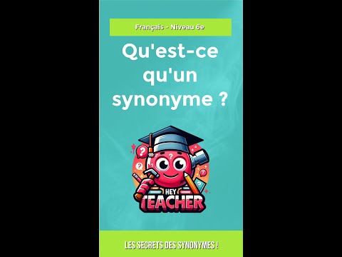Les Secrets des Synonymes !