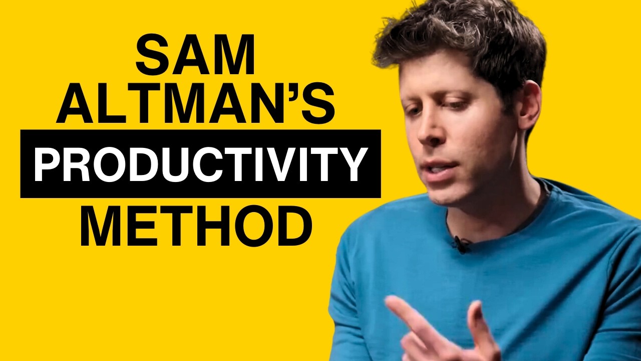 Sam Altman's Productivity System: Start Using It Today (Fast & Simple)