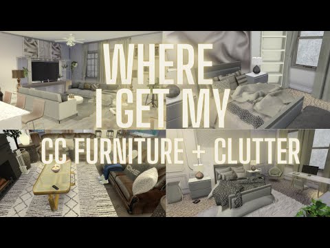 ✨NEW✨WHERE I GET MY CC FURNITURE & CLUTTER +LINKS💖✨||THE SIMS 4