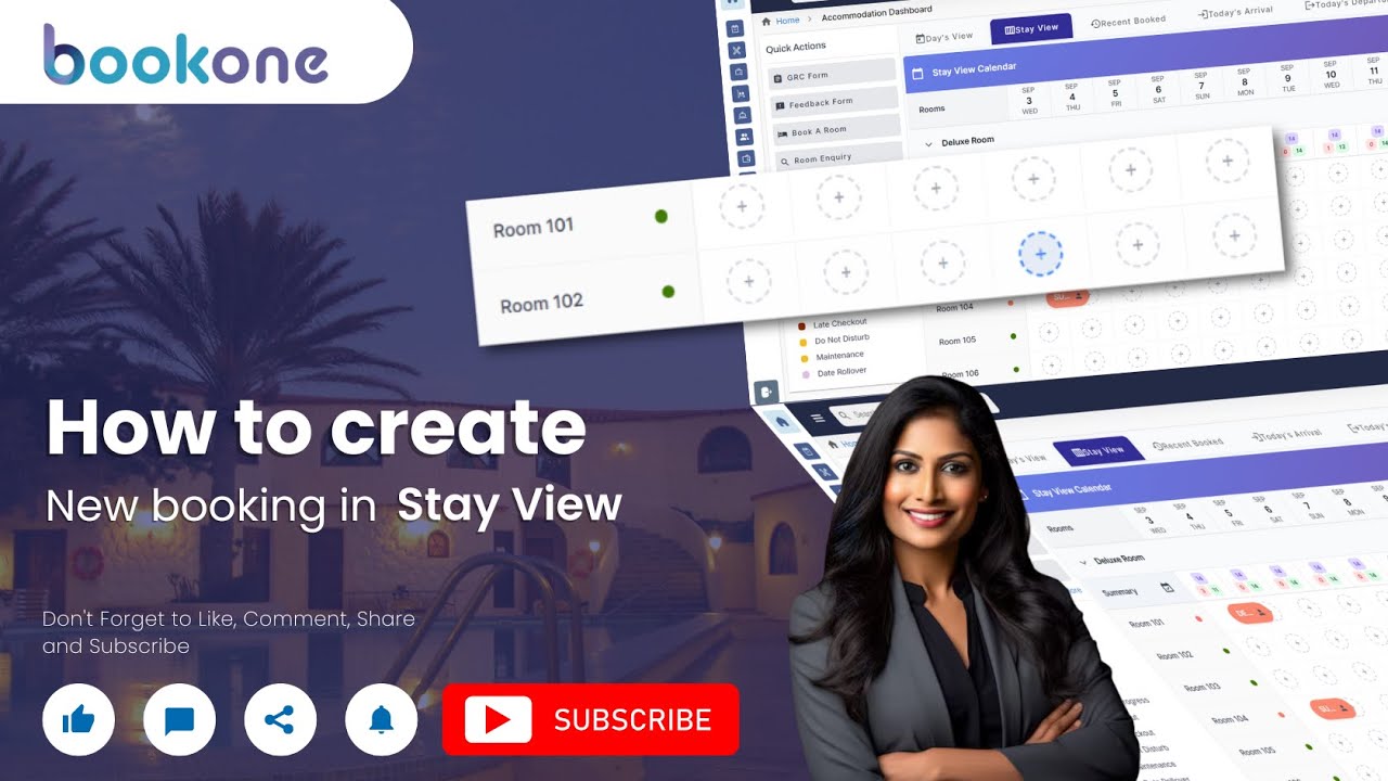 How to Create a Booking in Stay View | BookOne PMS Quick Guide