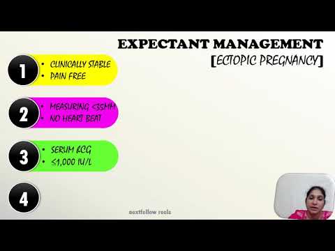 Expectant management of ectopic pregnancy