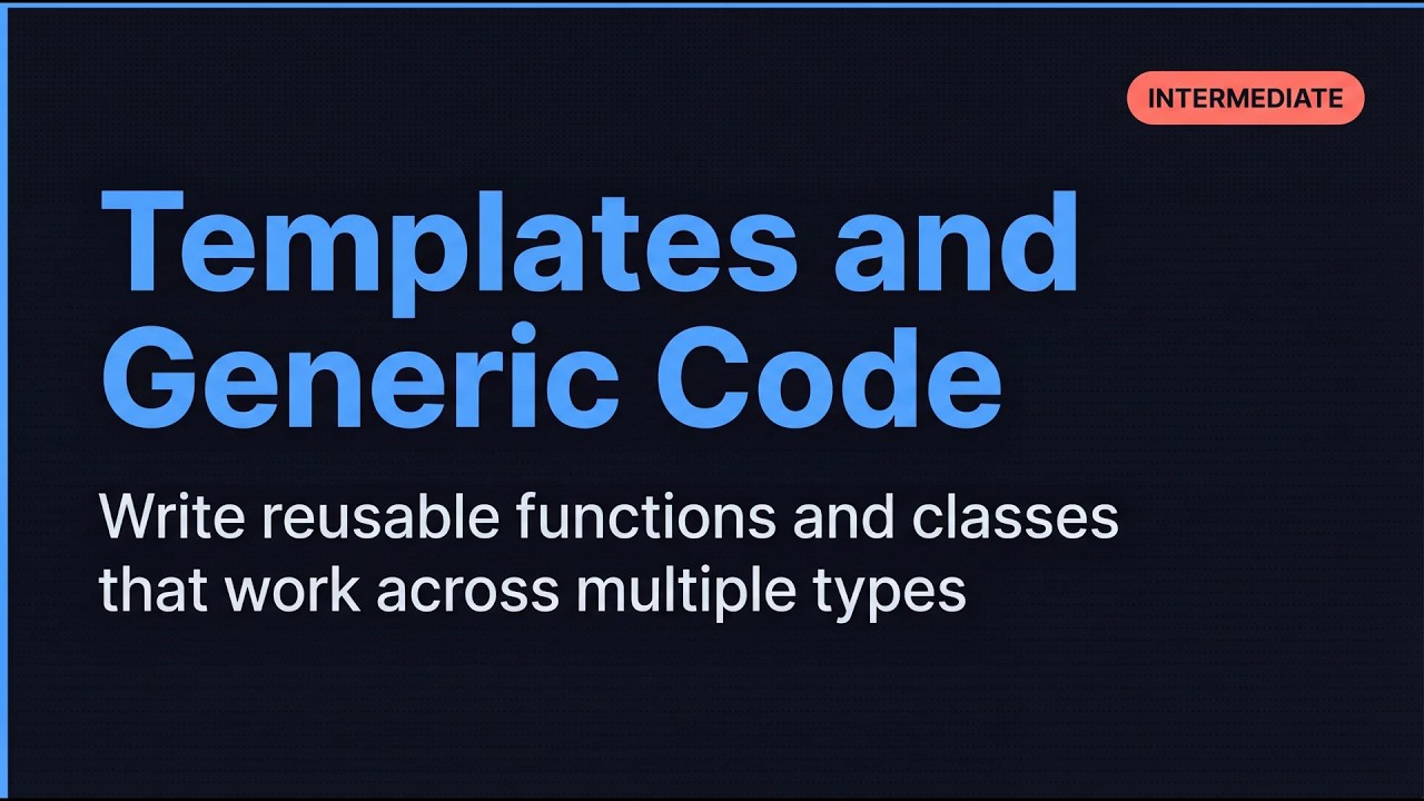 C++ Templates and Generic Code