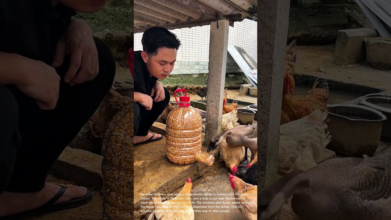 DIY Chicken Feeder: Easy and Sustainable Way to Feed Your Flock!