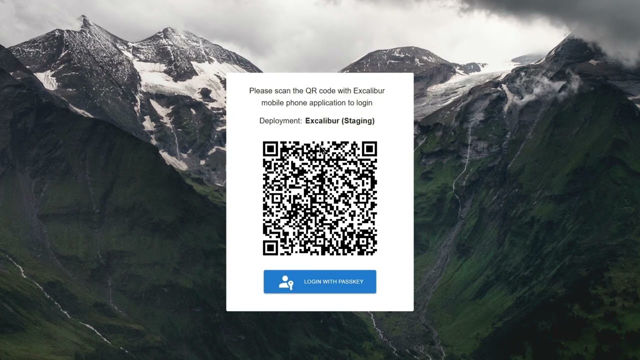 Excalibur v4 | Getting Started | Passkey Authentication