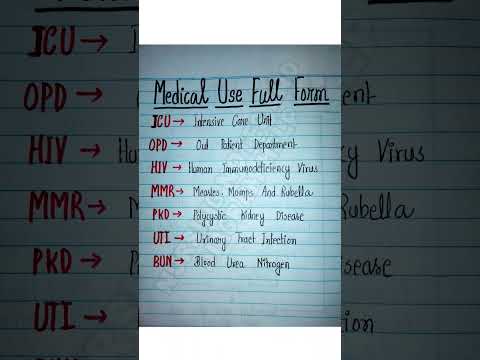 Medical Abbreviation // Common Abbreviation Used in Hospital #nursingnotesanddiagramhelp #medical