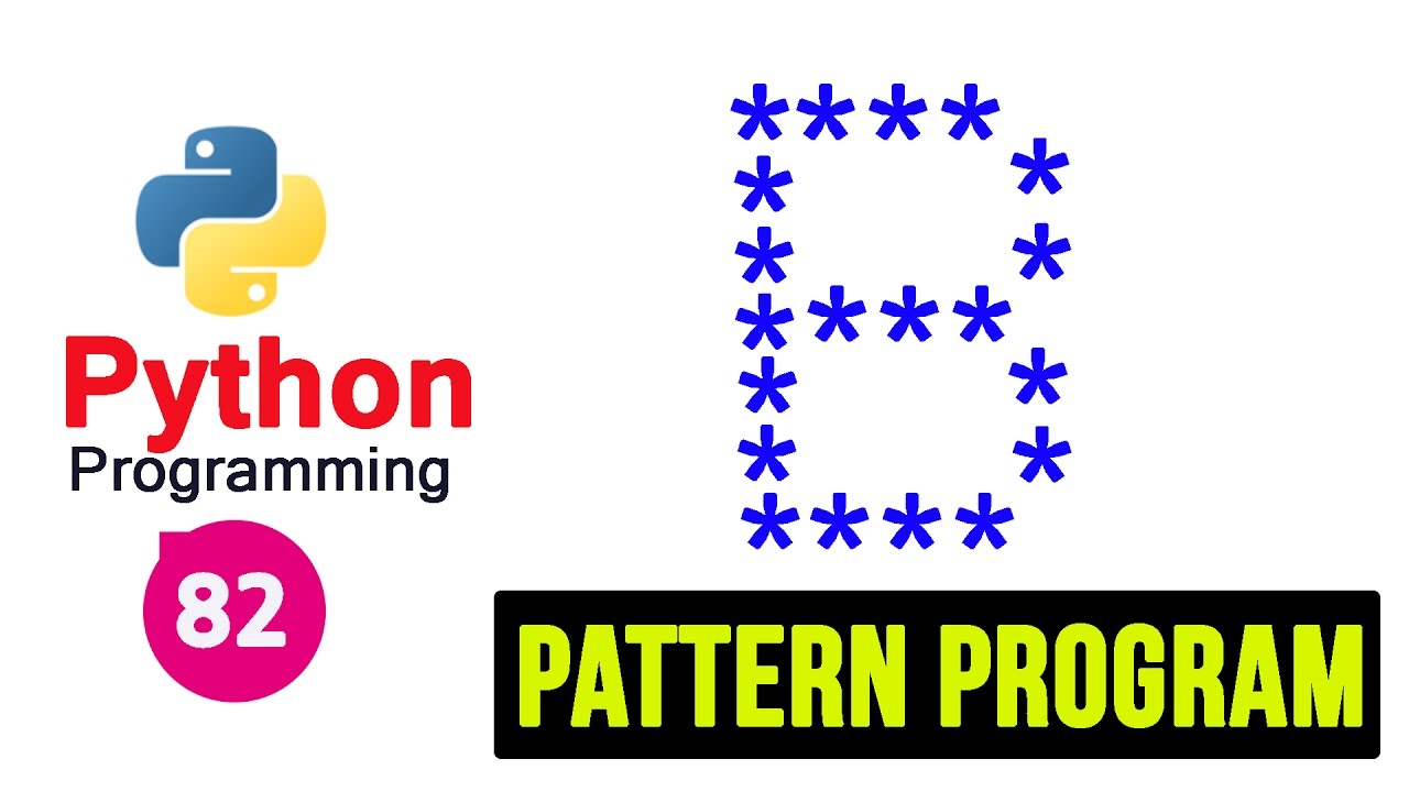 Python Pattern Program - Printing Stars '*' in B Shape