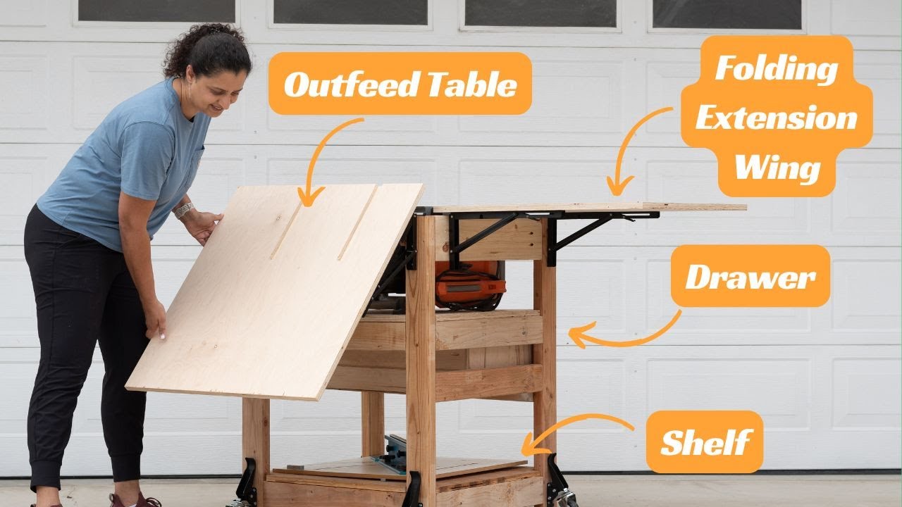 Building a Compact DIY Table Saw Stand for Small Workshops | Galaxy.ai