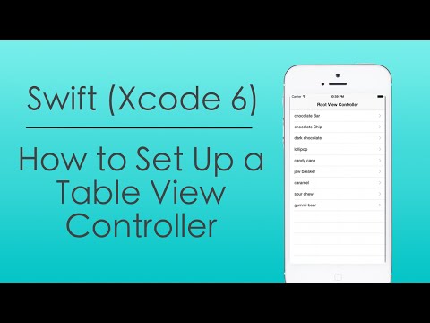 How to Set Up a Table View Controller with Swift in Xcode 6 Video Lecture - Swift in Xcode: The ...