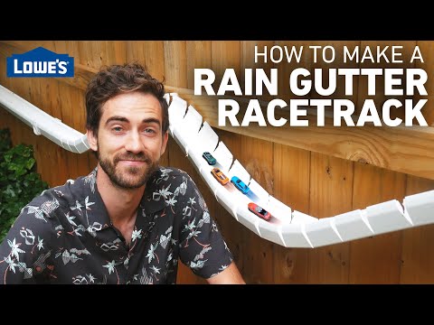 How to Make a Rain Gutter Racetrack | DIY Backyard Games