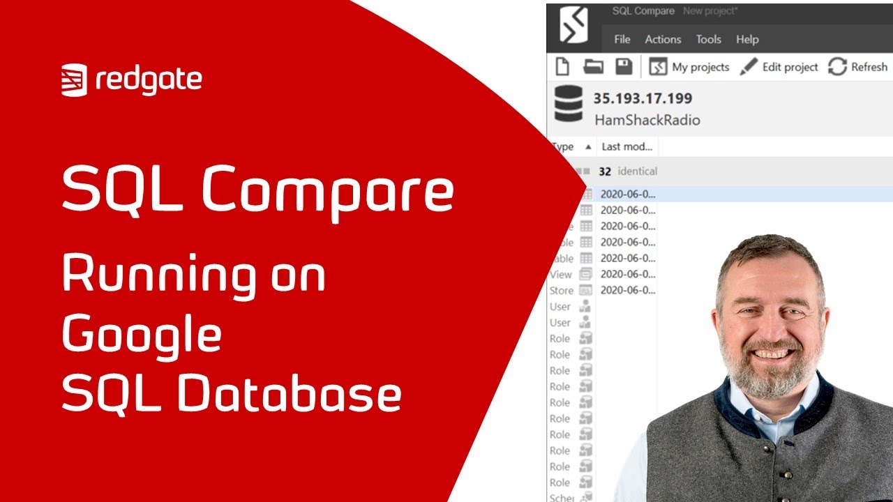 SQL Compare Running on Google SQL Database
