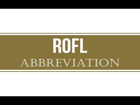 ROFL Abbreviation in Urdu | English Abbreviation Words | Texting Abbreviations