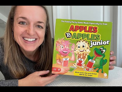 Mattel Games Apples to Apples Jr the Game of Crazy Comparisons!-REVIEW- I'll show you how to play!